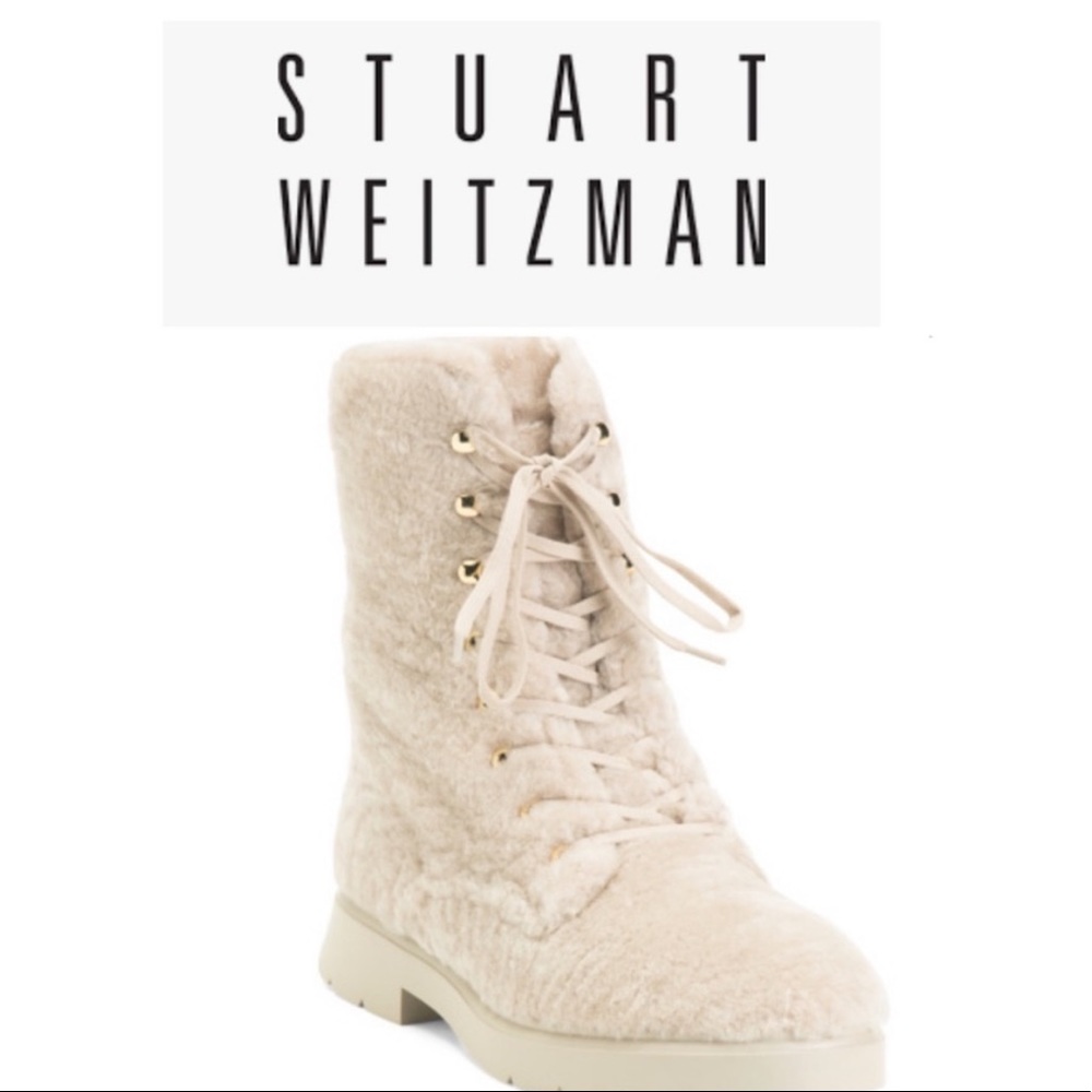 Stuart Weitzman Chill Shearling Boots - Gem